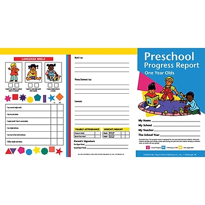 Hayes Preschool Progress Report Card, 10/Pack | Staples®