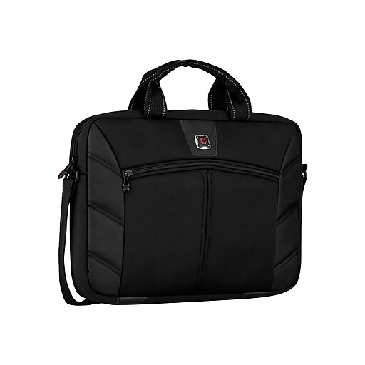 Wenger Sherpa Laptop Case, Black Polyester (605295) | Staples