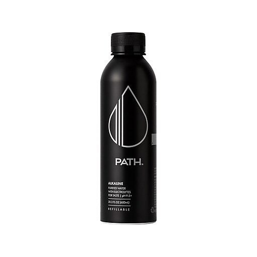 PATH Purified Alkaline Water, 20.3 fl. oz., 12 Bottles/Carton (FG-1003 ...