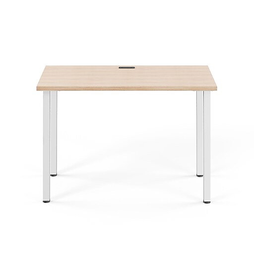 Union & Scale™ Essentials 42"W Rectangular Writing Desk, Natural ...