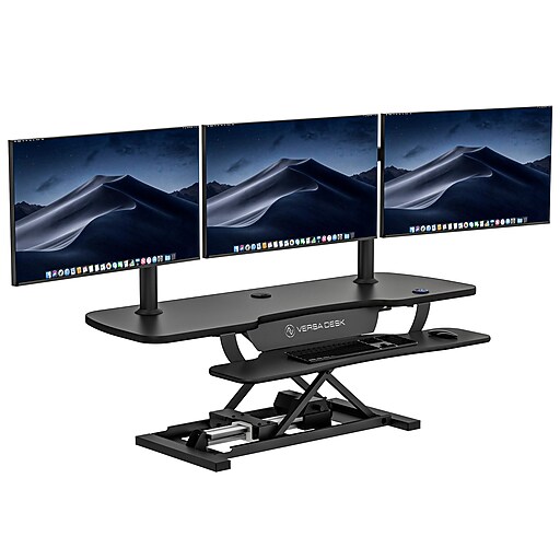 VersaDesk PowerPro 48"W Electric Adjustable Standing Desk Converter ...