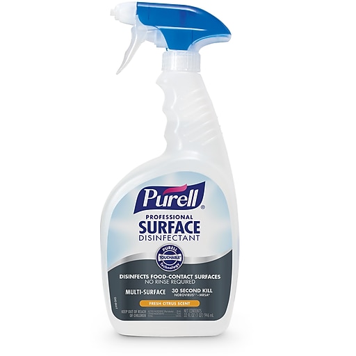 PURELL Professional Surface Disinfectant Spray, Fresh Citrus Scent, 32 ...