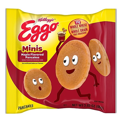 Eggo Bites Mini Maple Pancakes, 3.03 oz, 72/Pack (220-02469) | Staples