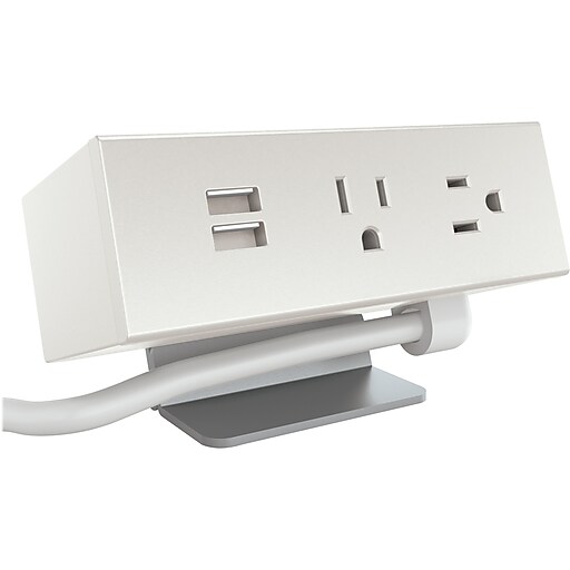 HON Power Distribution Module, 2-Outlet/2-USB (HPWRMOD2WC.SNW) | Staples