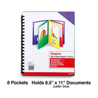 Pocket Folders | Portfolio & Business Pocket Folders | Staples®