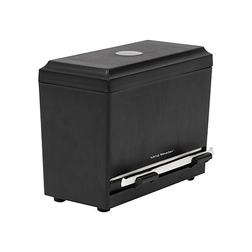 Mind Reader Plastic Straw Dispenser Pencil Dispenser, Black (STRAWDISP ...