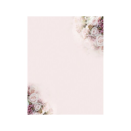 Great Papers Elegant Florals Letterhead, Multicolor, 50/Pack (2023066 ...