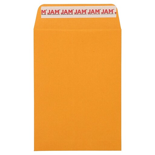JAM PAPER Self Seal Catalog Envelopes, 5 1/2" x 7 1/2", Brown Kraft ...