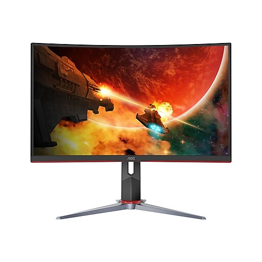 AOC 32" Curved 165 Hz LED Gaming Monitor, Black/Gray (C32G2) | Staples
