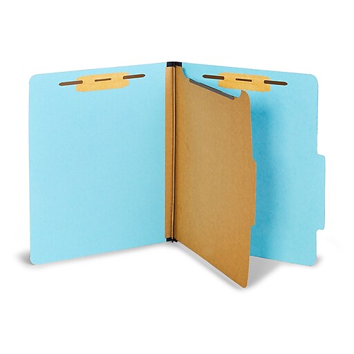 Staples® Recycled Pressboard Classification Folder, 1-Dividers, 1 3/4 ...
