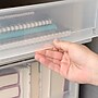 Iris 31 qt. Stackable Storage Drawer, Plastic, Gray/Clear, 3/Carton ...