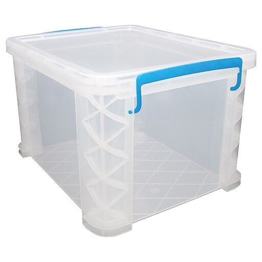 Advantus Super Stacker File Box, Letter/Legal Size, Clear (36871) | Staples