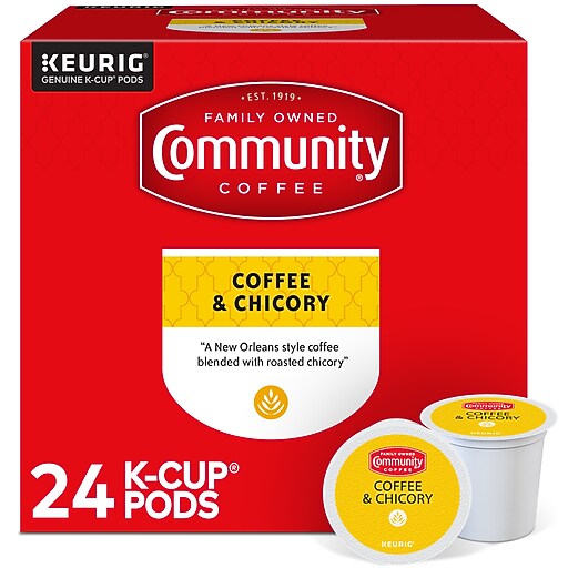 Community Coffee Chicory Coffee Keurig® K-Cup® Pods, Medium Dark Roast ...