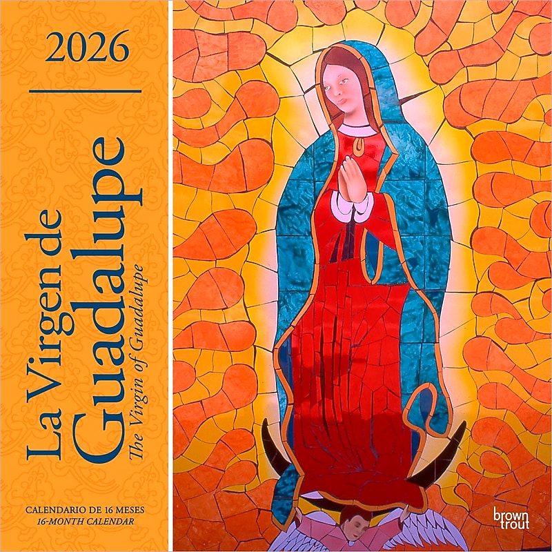 2026 BrownTrout La Virgen de Guadalupe 12" x 12" Monthly Wall Calendar ...