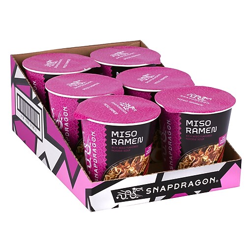 Snapdragon Miso Ramen Cup, 2.1 oz, 6/Pack (307-00419) | Staples