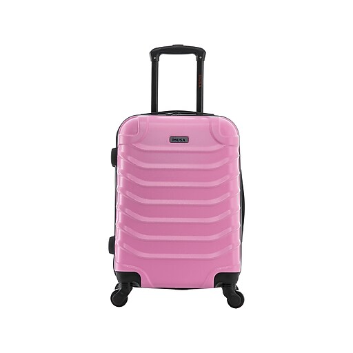 InUSA Endurance 20" Hardside Carry-On Suitcase, 4-Wheeled Spinner, Pink ...