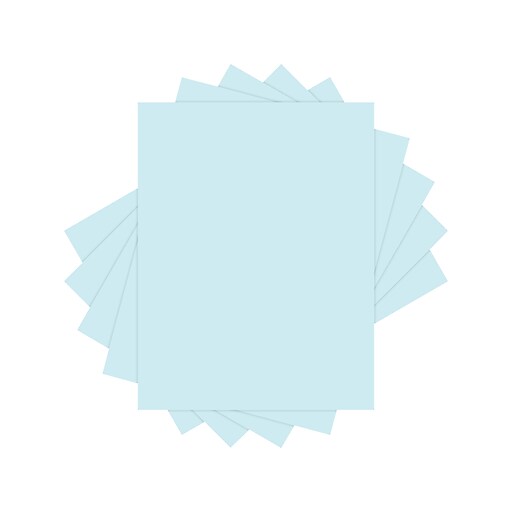 Lettermark Colors 30% Recycled Colored Paper, 20 lbs., 8.5" x 11", Blue ...