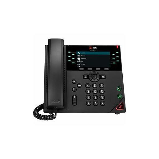 Poly Voice VVX 450 VOIP Phone with Digital Answering, Black (8B1L7AA# ...