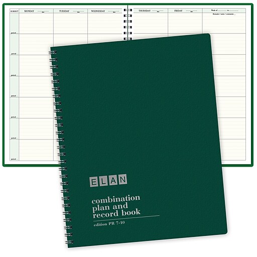 ELAN Undated Lesson Planner and Record Book, 8.5" x 11", 30/Pack (PR7 ...