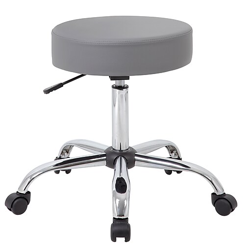 Boss Caressoft Armless Medical Stool, Gray (B240-GY) | Staples