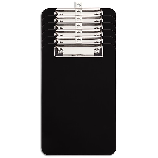 Staples® Plastic Clipboard, Letter Size, Black, 6/Pack (ST23143/23143 ...