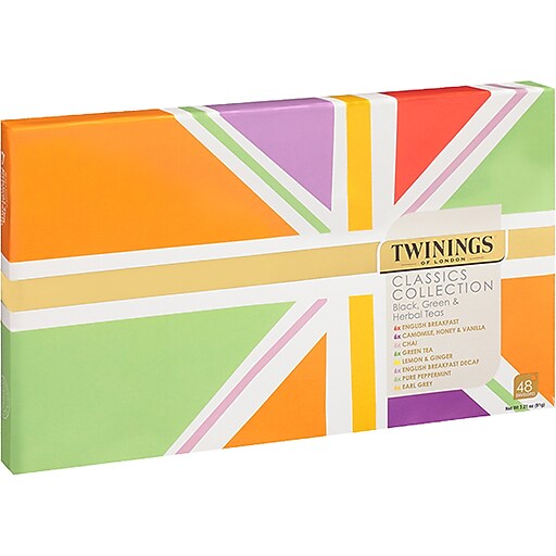 Twinings Classics Collection Assorted Tea Bags, 48/Box (F15499) | Staples