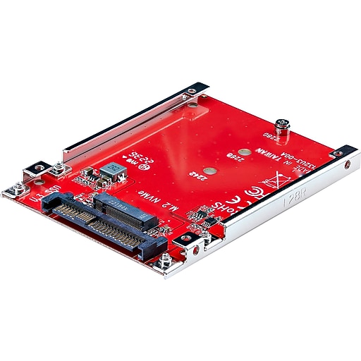 StarTech M.2 to U.3 Adapter for M.2 NVMe/PCIe Internal SSD (1M25-U3-M2 ...