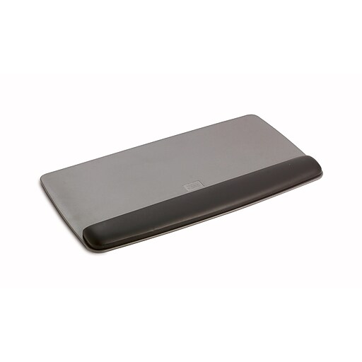 3M Gel Wrist Rest with Platform for Keyboard, Non-Skid Base, Gray ...