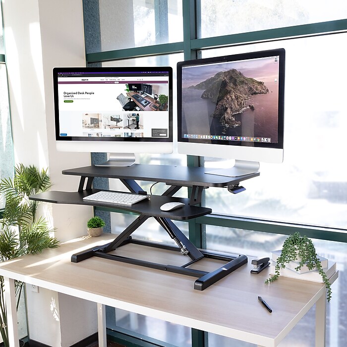 Staples stand up desk converter store