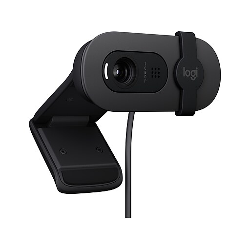 Logitech Brio 105 Full HD 1080p Webcam, 2 Megapixels, Black (960-001579 ...