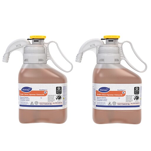 Diversey Stride Neutral Floor Cleaner, SmartDose, 1.4L, 2 Bottles ...