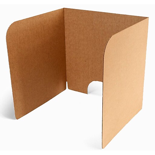 Classroom Products Foldable Cardboard Freestanding Privacy Shield, 20"H ...