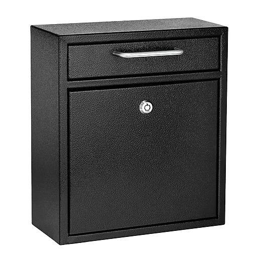 AdirOffice Ultimate Locking Wall Mounted Drop Box Mailbox, Medium ...