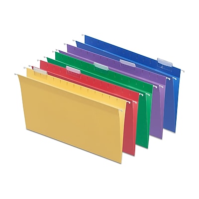 Staples Heavy Duty Hanging File Folders, 1/5-Cut Tab, Legal Size ...