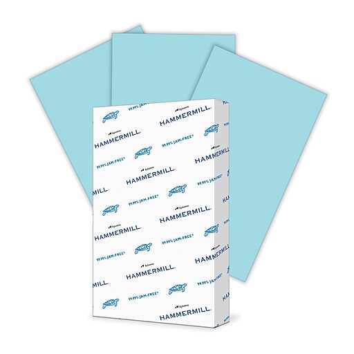Hammermill Colors Multipurpose Paper, 20 lbs., 8.5" x 14", Blue, 500 ...