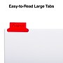 Staples Large Tab Insertable Dividers, 8-Tab, Assorted Colors (13492/ ...