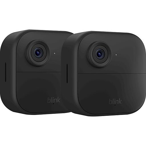 Blink Outdoor 4 Wireless 2-Camera Smart Security Camera System, Black ...
