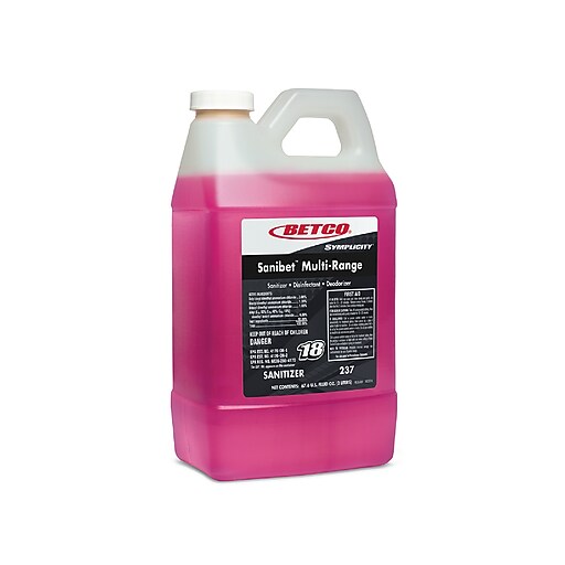 Betco Simplicity Sanibet Multi-Range Sanitizer Disinfectant Deodorizer ...