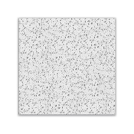 Armstrong CORTEGA Tegular Edge Ceiling Tile, 24" x 24", White, 16 ...