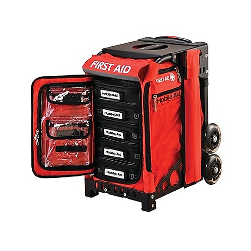 MobileAid Trauma Pro200 EASY-ROLL Modular First Aid Station, Load-Your ...