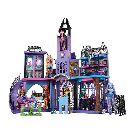 Mattel Monster High Haunted School Dollhouse Playset (HLP88) | Staples