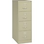 Lorell Vertical File Cabinet, Putty, 4 x File Drawer(s) (LLR60197 ...