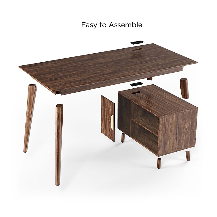Storage desk espresso store