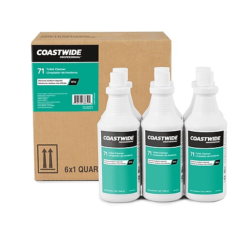 Coastwide Professional Toilet and Urinal Cleaner 71, 0.95L, 6/Carton ...