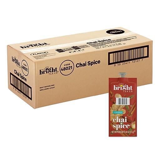 The Bright Tea Co. Chai Spice Tea, Flavia Freshpack, 100/Carton ...