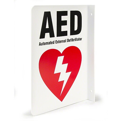 Triangular AED Wall Sign (CPAEDTRISIGN) | Staples