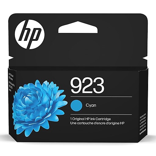 HP 923 Cyan Standard Yield Ink Cartridge, Print Up to 400 Pages ...