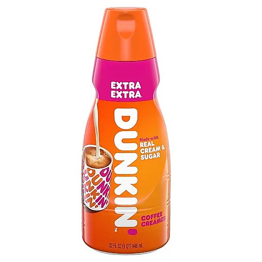 Dunkin' Extra Extra Coffee Creamer, 32 Oz, 2PK | Staples
