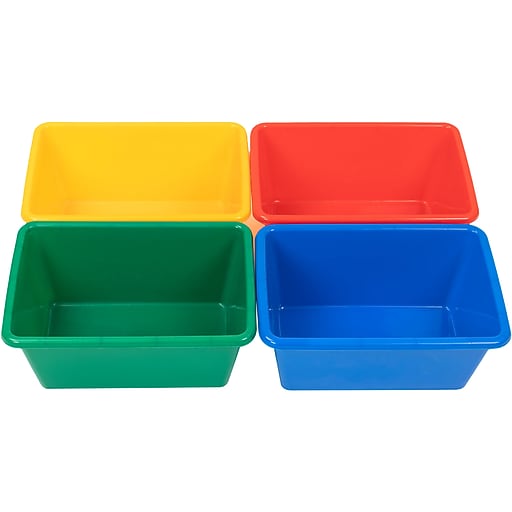 Humble Crew Small Storage Bins, Assorted Colors, 4/Pack (SM560) | Staples