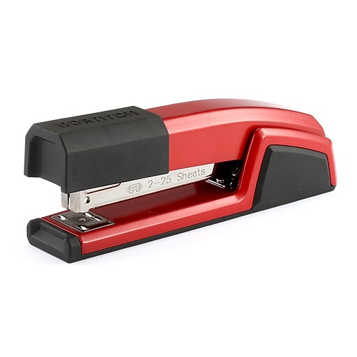 Bostitch Epic Desktop Stapler, 25 Sheet Capacity, Red (B777-RED) | Staples